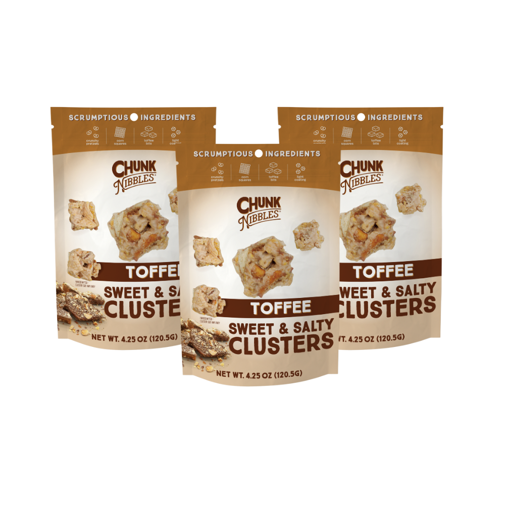 *AWARD WINNING* Toffee Pouch Three Pack – Chunk Nibbles