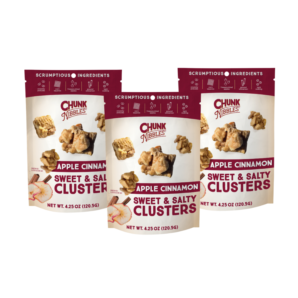 Apple Cinnamon Pouch Three Pack – Chunk Nibbles